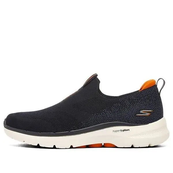 Sketchers Go Walk 6 Slip On Athletic Shoes - Navy/orange