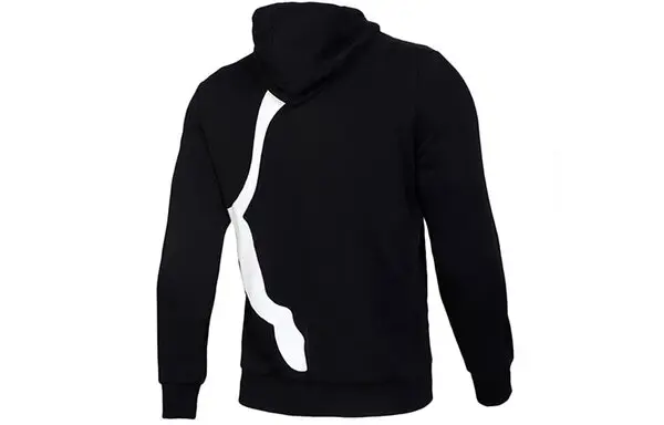 PUMA Logo Knit Fleece Hoodie