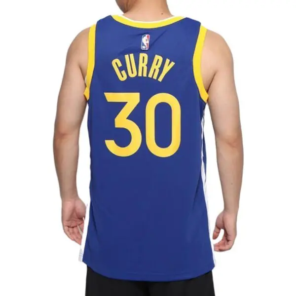 Nike Golden State Warriors Stephen Curry Icon Edition Jersey - Blue