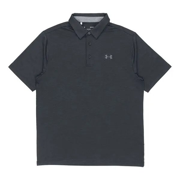 Under Armour Playoff Golf Sports Thin And Light Breathable Loose Short Sleeve Polo Shirt - Black