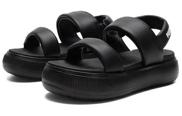 PUMA Mayu Puffy Slides - Black