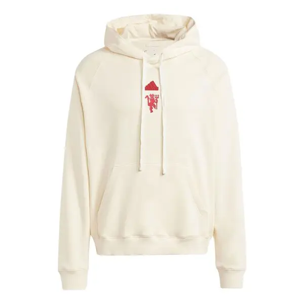 Adidas Manchester United Hoodie - White/red