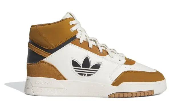 Adidas Originals Drop Step Xl High Top Sneakers - White/brown/black