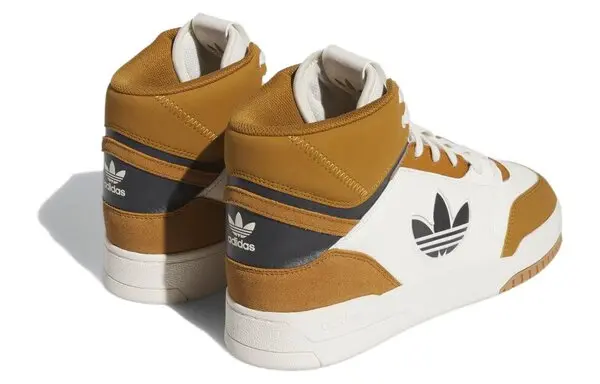 Adidas Originals Drop Step Xl High Top Sneakers - White/brown/black