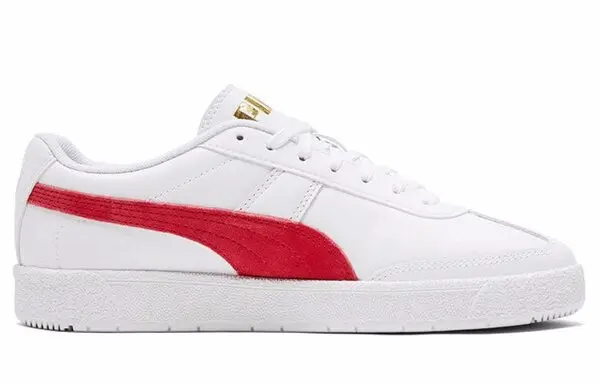 PUMA Oslo-city Lace Up Sneakers - White/red