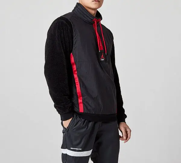 JORDAN Air Sports Pullover Fleece Lined Jacket