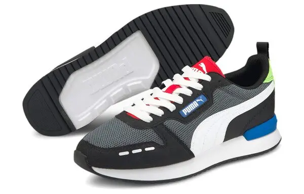 PUMA R78 "castlerock" Sneakers - Black/green/red
