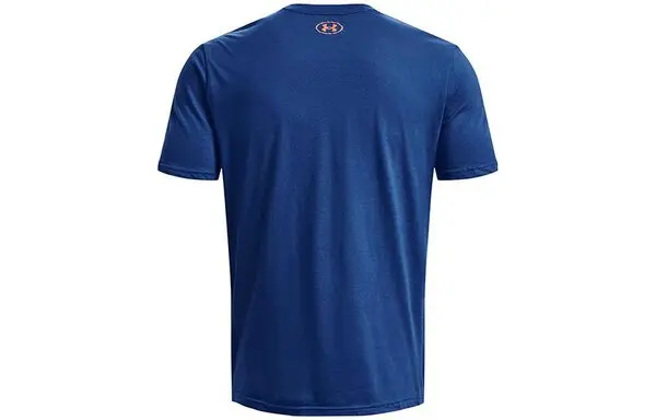 Under Armour Project Rock Brahma Bull Short Sleeve T-shirt 'blue Orange - Blue/orange