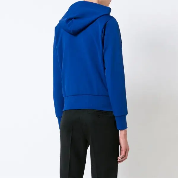 Play Comme Des Garcon Red Heart Zip Up Hoodie - Blue