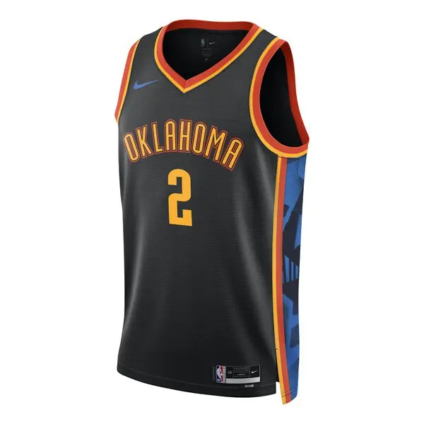 Nike Nba Shai Gilgeous-alexander Oklahoma City Thunder 2024/25 City Edition Jersey #2 - Black