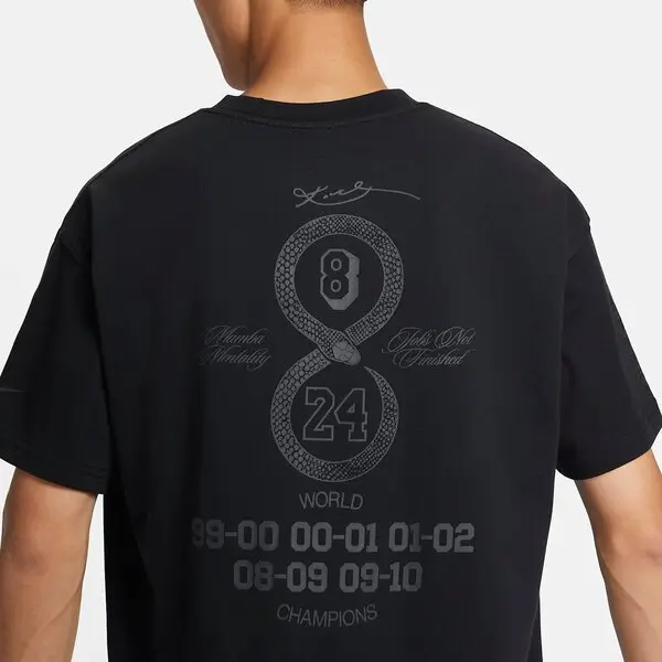 Nike Kobe Bryant Short Sleeves Tee 'mamba Mentality - Black
