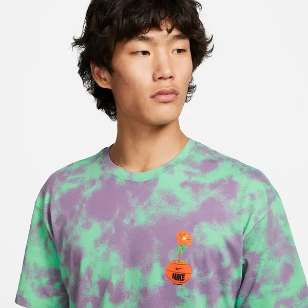 Nike Max90 Just Do It Basketball T-shirt 'green Purple