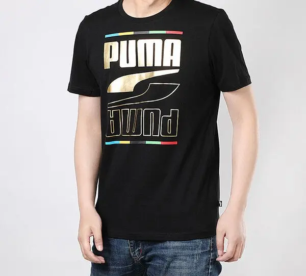 PUMA Bronzing Large Logo Printing Short Sleeve