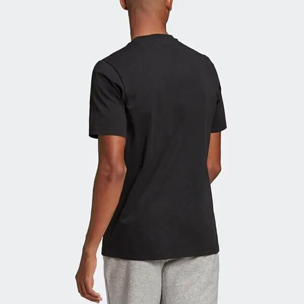 Adidas Printed Big Logo Essentials Tee Short Sleeve - Black