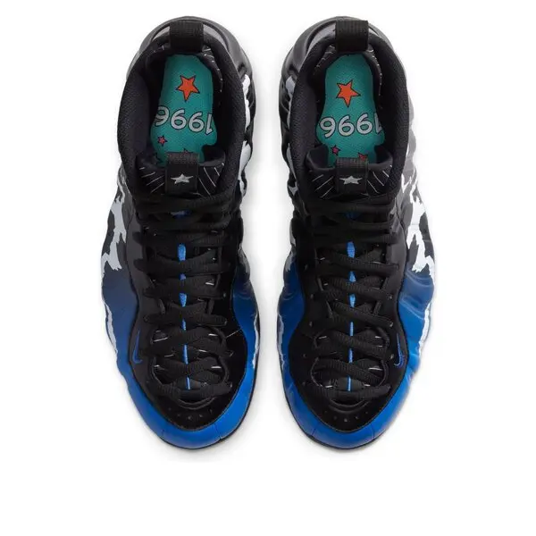 Nike Foamposite One "1996 All-star Game" High Top Sneakers - Black/white/aurora