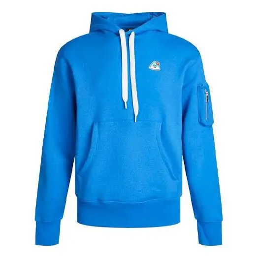 Nike Airmoji Ft W Cartoon Patch Sports Hooded Sweater - Blue
