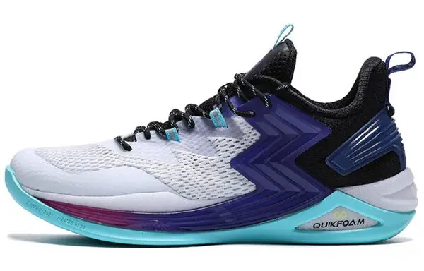 361 DEGREES Basketball Sneakers - White/navy/black