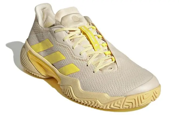 Adidas Barricade Tennis Shoes - Cream/yellow
