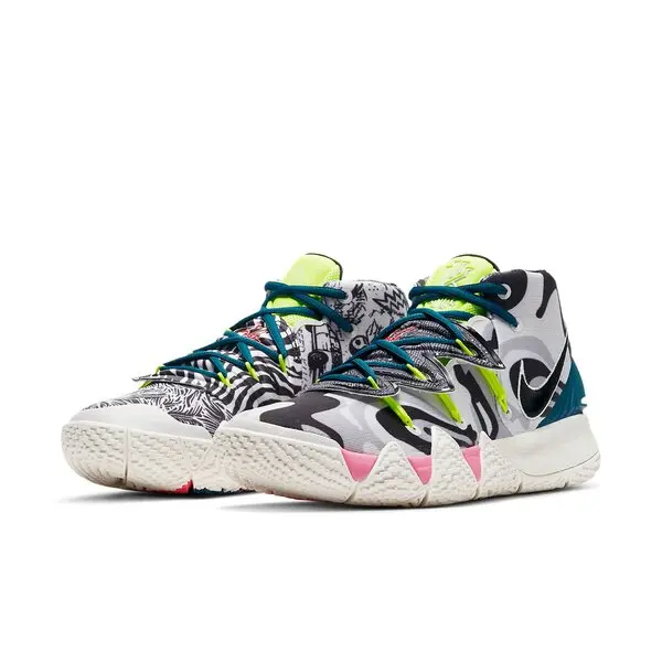 Nike Kyrie Hybrid S2 Ep 'what The Neon' High Top Sneakers - Black/white/green