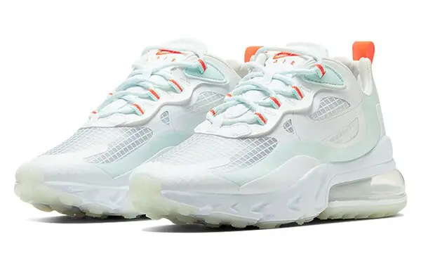 Nike Max 270 React Se Athletic Sneakers - White/orangered/light