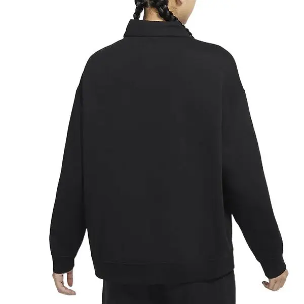 Nike Essential Swoosh Quarter-zip Top - Black/white