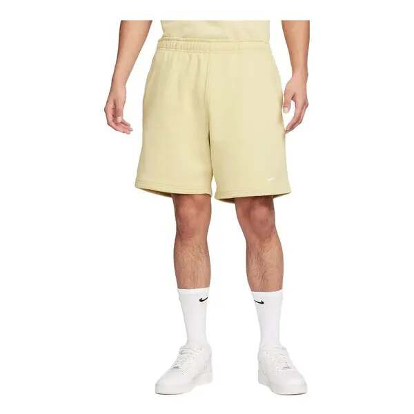 Nike Solo Swoosh Fleece Shorts - Yellow