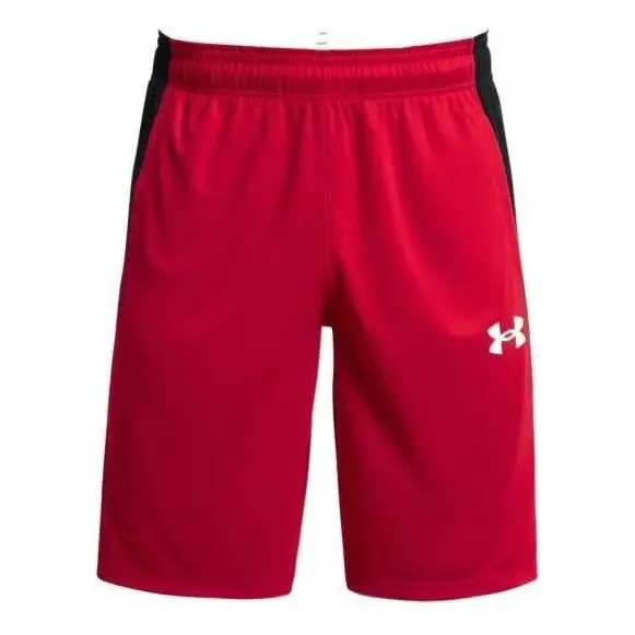 Under Armour Baseline 10 Inch Shorts - Red/black