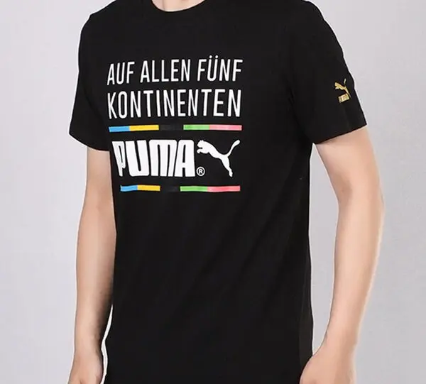 PUMA Alphabet Round Neck Short Sleeve