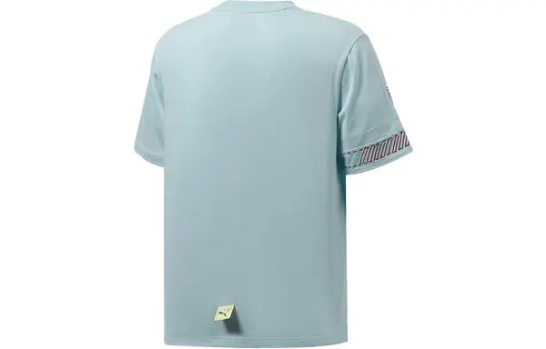 PUMA X Michael Lau Graphic Short T-shirt 'blue Black