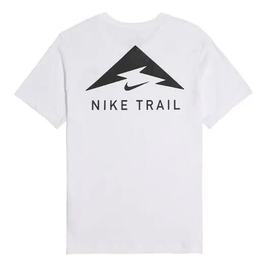 Nike Trail Graphic Print Short Sleeve Tee - White
