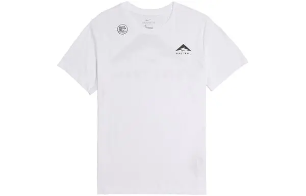 Nike Trail Graphic Print Short Sleeve Tee - White