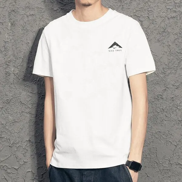Nike Trail Graphic Print Short Sleeve Tee - White