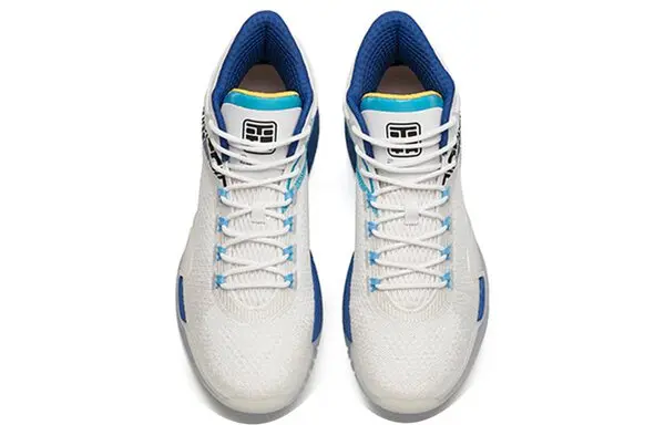 ANTA Badao Basketball High-top Sneakers - White/blue/black
