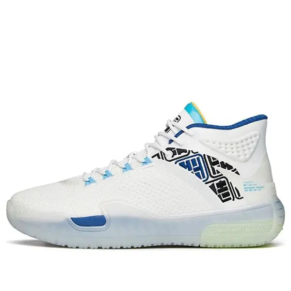 ANTA Badao Basketball High-top Sneakers - White/blue/black