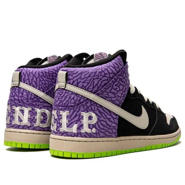 Nike Dunk High Premium 'send Help 2' Sneakers - Black/mortar-dark Raspberry