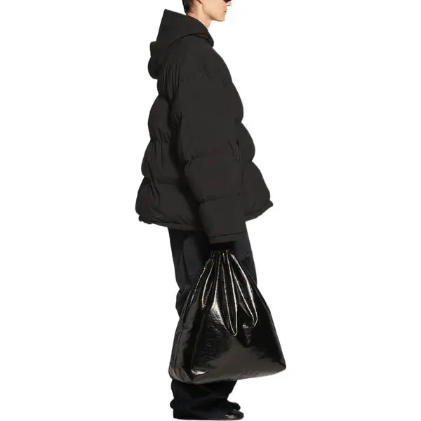 Balenciaga Sporty B Pull-over Hooded Puffer Jacket