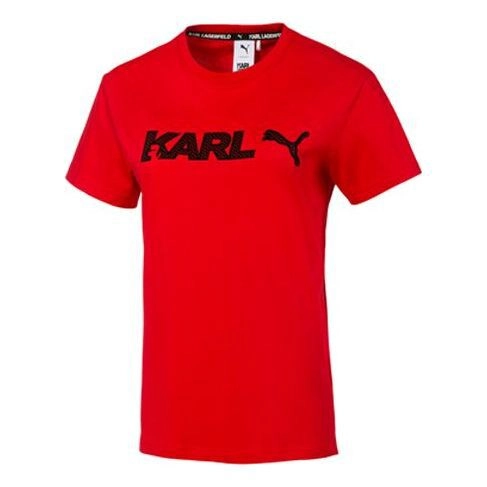 PUMA X Karl Lagerfeld Fendi Crossover Short Sleeve T-shirt - Red
