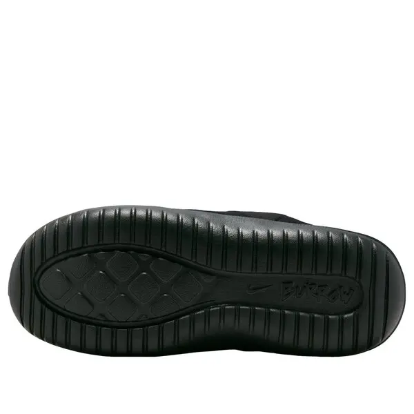 Nike Burrow Zip Up Slip On Casual Slippers - Black