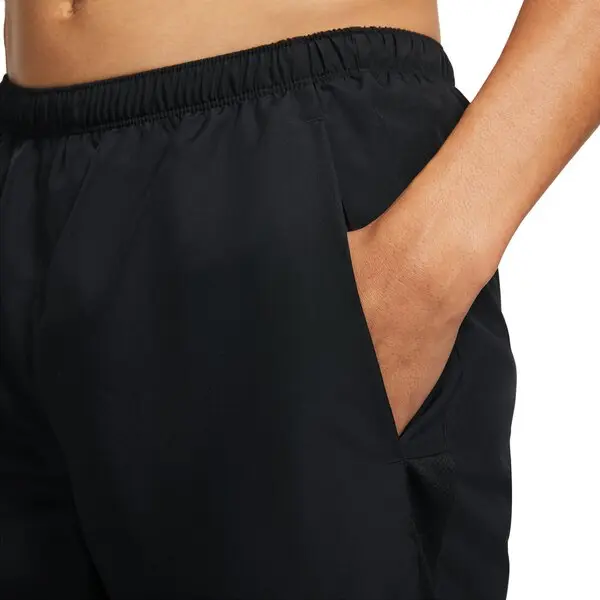 Nike Solid Color Logo Casual Running Sports Black Shorts