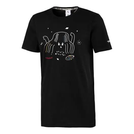 PUMA X Tyakasha Crossover Series Short Sleeve Couple Style - Black