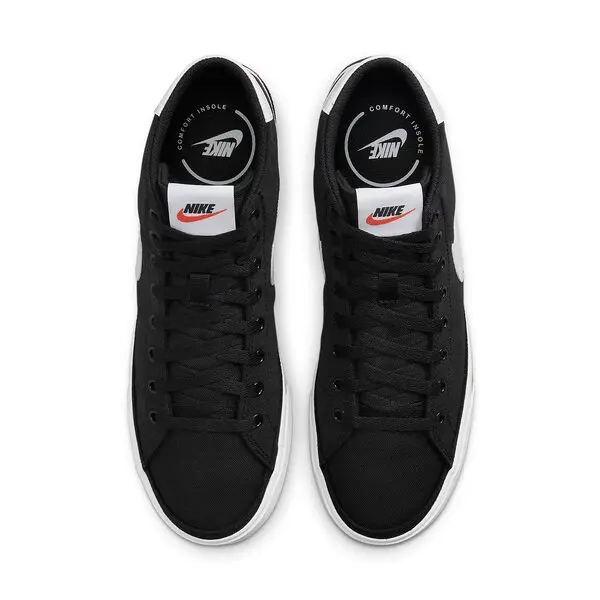 Nike Court Legacy Canvas Mid Sneakers - Black/white