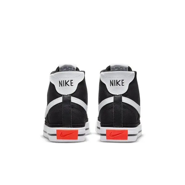 Nike Court Legacy Canvas Mid Sneakers - Black/white