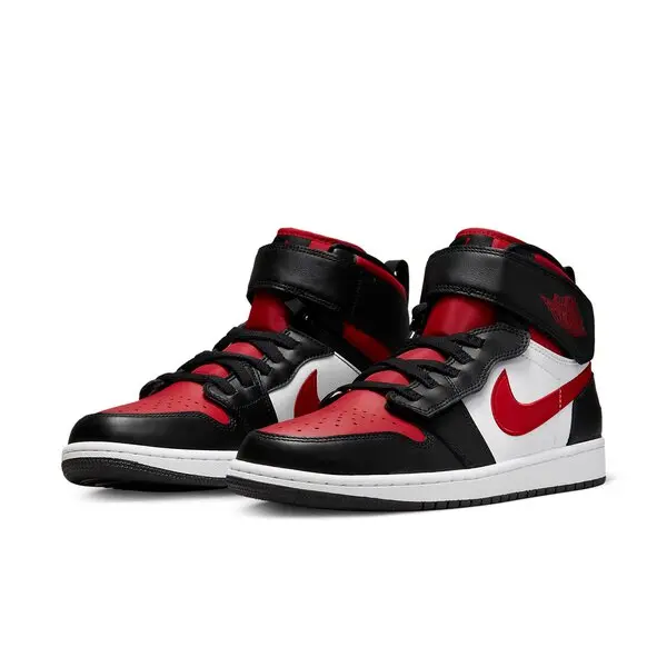 JORDAN 1 High Flyease "bred Toe" Sneakers - Blackwhitered