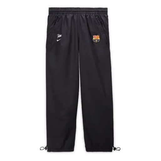 Nike X Fc Barcelona X Patta Logo Pants - Black