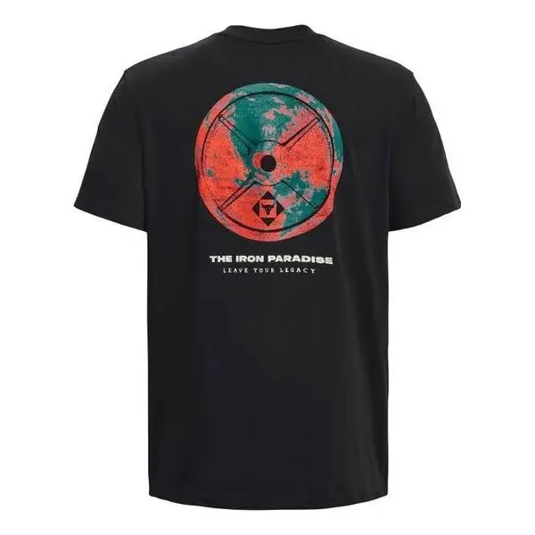 Under Armour Project Rock Globe Heavyweight Short Sleeve T-shirt 'black