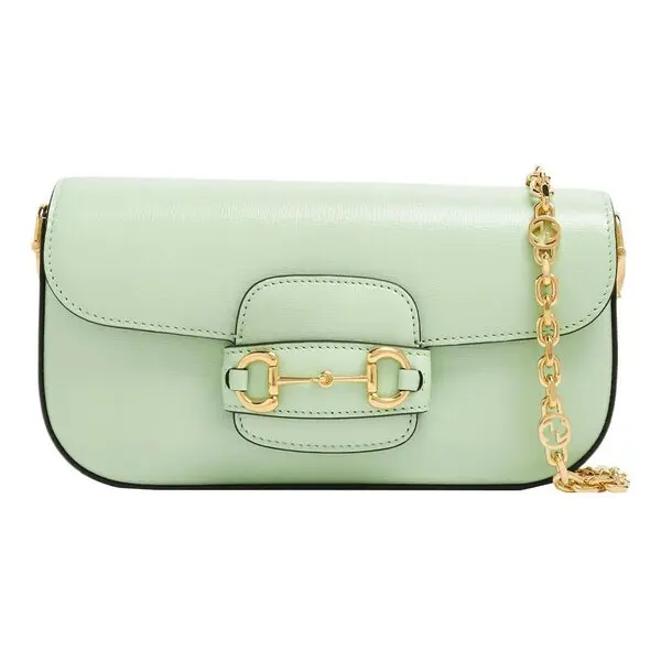 Gucci Horsebit 1955 Small Shoulder Bag - Light Green