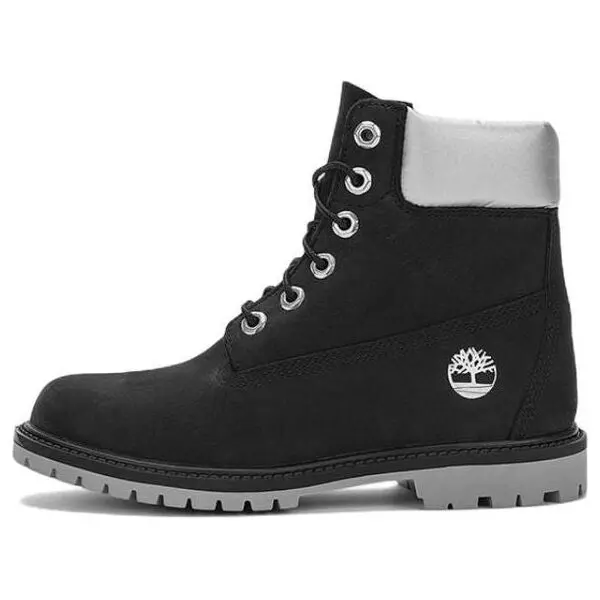 Timberland 6 Inch Heritage Cupsole Waterproof Boots - Black/grey/silver