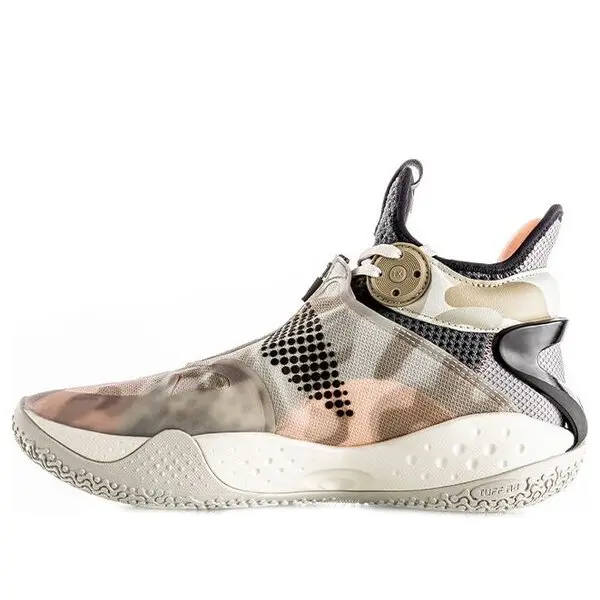 LI-NING Sonic Athletic Sneakers - White/brown/orange