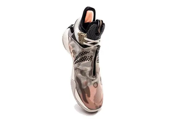 LI-NING Sonic Athletic Sneakers - White/brown/orange