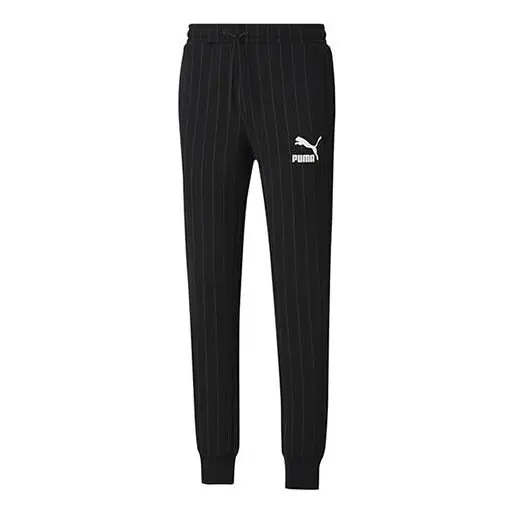 PUMA Pinstripe Casual Fleece Lined Joggers - Default Color